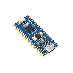 waveshare RP2040-Plus Mini Board with Pre-Soldered Header Pico-Like MCU Board Based on Raspberry Pi RP2040 Chip,Dual-core Arm Cortex M0+ Processor,USB-C Connector,16MB Flash,Higher Current DC-DC Chip