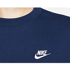 Nike Men's NSW Club Crew, Midnight Navy/White, Large