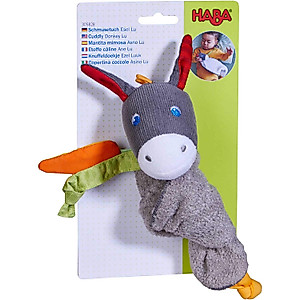 HABA Cuddly Donkey Snuggly Lovey Baby Blankie
