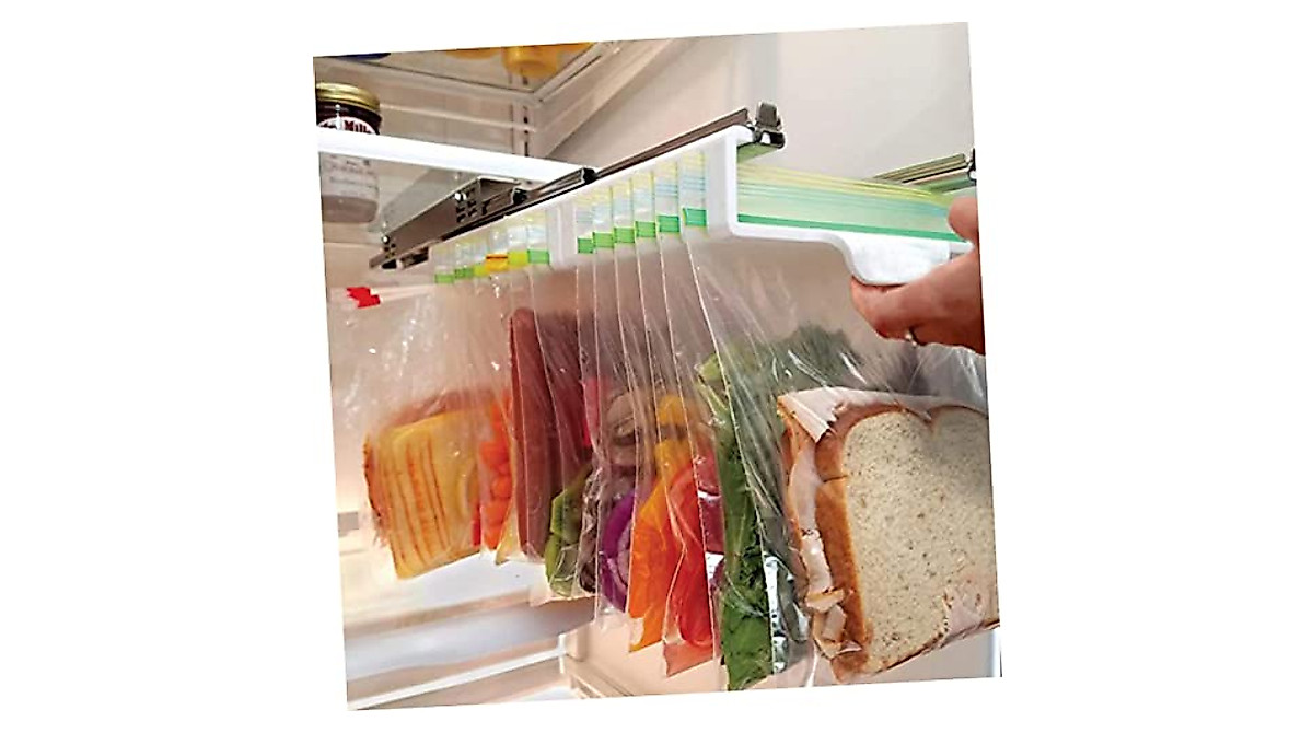 YARNOW 1pc Refrigerator Storage Bracket Fridge Freezer Bags Rack Bag ...