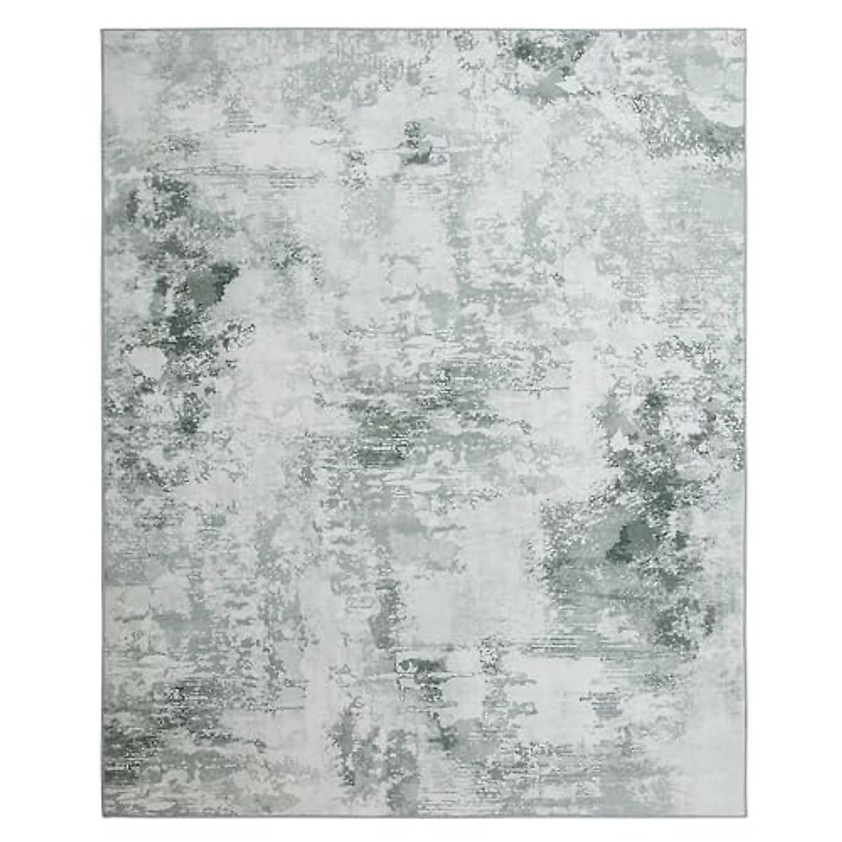 BALAPET 10x14 ft Modern Abstract Area Rug for Living Room Bedroom, Large Machine Washable Floor Carpet with Non-Slip Backing for Indoor Office Dining Room, Boho Home Deco Non-Shedding, Grey