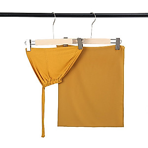 PeacePray Matched Hijab and Undercap Set, Chiffon Muslim Head Scarf for Women, A Perfectly Decent Combination, Mustard