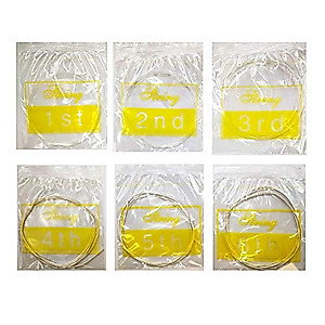 JYsun Classical Guitar Strings 3 full sets Clear Nylon for E-1st B-2nd G-3rd and Nylon Core Silver-Plated Copper Alloy Wound for D-4th A-5th E-6th