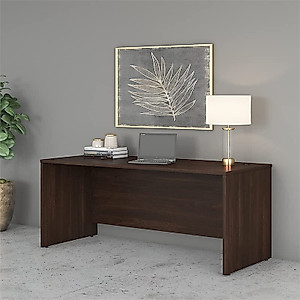 Bush Business Furniture Studio C Home Office Desk, 72W x 30D, Black Walnut