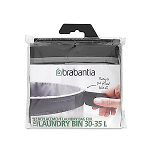 Brabantia Replacement Inner Bag for Laundry Bin, 35 L - Grey