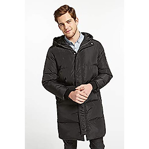 Orolay Men’s Thickened Down Jacket Winter Warm Down Coat Black