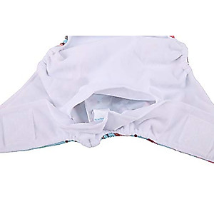 Baby Pocket Cloth Diaper Nappy Hook and Loop (Watercolor Animals)