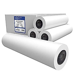 HP DesignJet T130 Printer with Alliance CAD Paper Rolls – Bundle