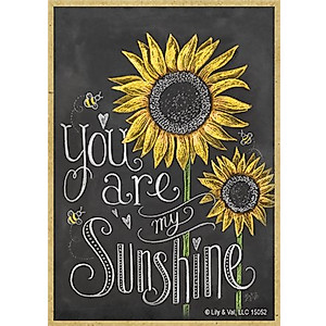 SJT ENTERPRISES, INC. You are My Sunshine - Wood Fridge Kitchen Magnet Featuring The Artwork of Ampersand - Made in USA - Measures 2.5" x 3.5" (SJT15052)