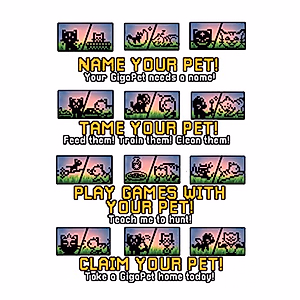 Top Secret Toys Giga Pets CompuKitty & StarCat Electronic Virtual Pet Toy, 2 Pets 1 Device, New Glossy Housing Shell, Classic 90s CompuKitty, 3D Pet Live in Motion