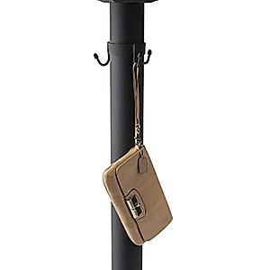 Displays2go 30”w x 42”h Round Cocktail Table - Black (FD30RP42BK)