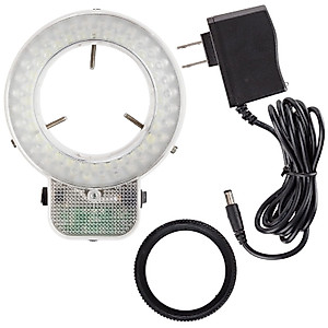 AmScope LED-64S 64 LED Microscope Ring Light with Dimmer