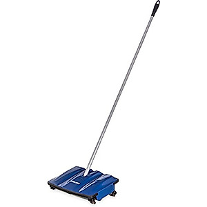 CFS 3640014 Duo-Sweeper ABS Multi-Surface Floor Sweeper, 1/2" Length Brush, 8" Length x 12" Width x 2-1/2" Height, Blue