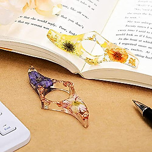 Book Page Holder Dried Flower Resin Thumb Book Holder Book Opener Bookmarks Book Reading Accessories for Teachers Bookworm Book Lovers