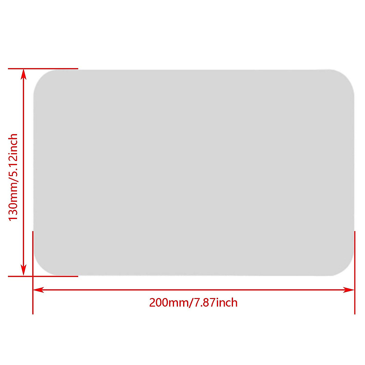 DGZZI PVC Repair Patch 2PCS 200x130x2mm Gray PVC Waterproof Raft Patches for Inflatable Boat Kayak Rib Canoe