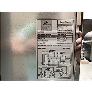 Commercial Refrigerator Open Air Merchandiser Slope 39" Wide Grab And Go Display Cooler CF-380