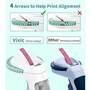 Vixic Omega S Embossing Label Maker Machine with 3 Tapes,3D Handheld Embossed Labeling Printer Machine, Manual Portable Vintage Embosser Label Makers for Home, School,DIY & Crafting,Gift Green