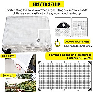 Clear Greenhouse Heavy Duty tarp 14 Mil Clear Waterproof Cover 10 Year UV Resistant Poly Tarp with Grommets 12 x8ft Superior Strength ,for Gardening, Farming, Nursery, Garden