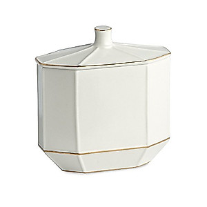 Kassatex Cotton Jar, St. Honore Bath Accessories | Porcelain