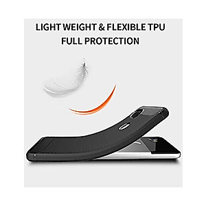 for Google Pixel 3 Case,Slim Thin Soft Skin Flexible TPU Rubber Gel Shock Absorption Anti-Scratch Lightweight Carbon Fiber Protective Cases Cover for Google Pixel 3 (Brushed Black)