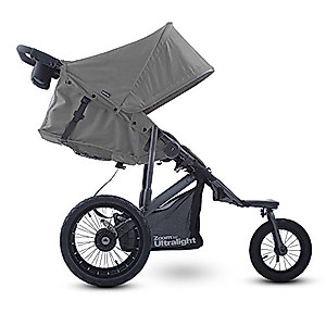 Joovy Zoom 360 Ultralight Jogging Stroller, Large Canopy, Lightweight Jogger, Extra Large Air Filled Tires, Charcoal