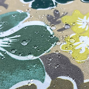 SleepMan Indoor/Outdoor Chair Cushions Set of 2 Chair Pads Water Resistance Square Corner Outdoor Cushions for Patio Furniture - Patio Chair Cushions with Ties (Cabbage,17''x 17'',Set of 2)