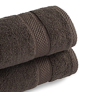 BEDSURE White Bath Towels Set for Bathroom - 2 Bath Towels, 2 Hand Towels, 6 Washcloths, Cotton Hotel Quality Absorbent 10 Pack Bath Linen Towel Sets