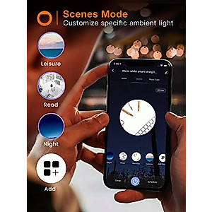 addlon 48FT Smart Outdoor String Lights with APP & Remote Control, Works with Alexa, Music Sync Waterproof Patio Lights with Dimmable Edison Shatterproof Bulbs, Extendable for Patio, Porch