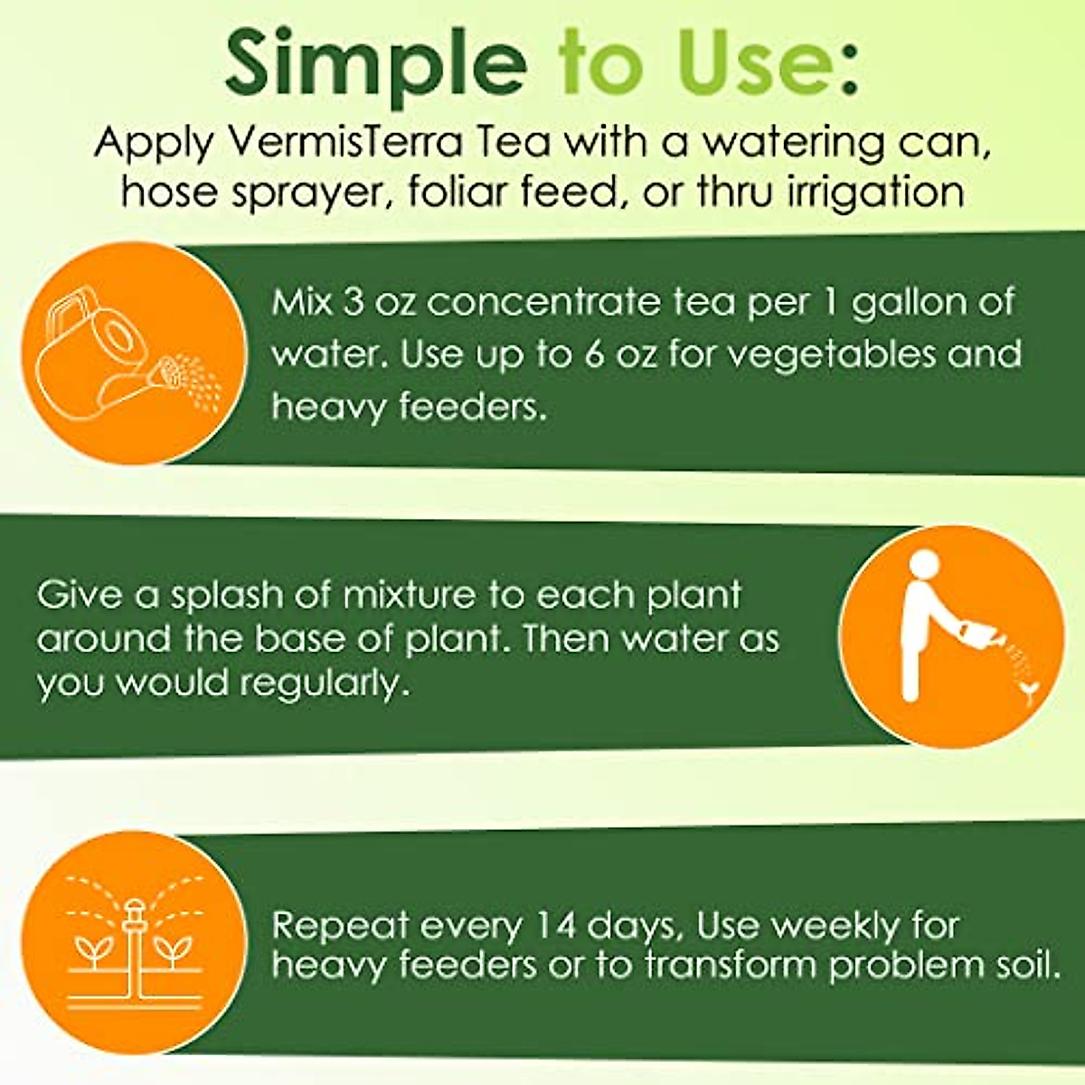 VermisTerra Earthworm Casting Tea - Organic Worm Tea - Gallon - Soil Conditioner Concentrate - Living Enzymes, Nourish Plants and Boost Growth - Feeds All Crops: Vegetables, Flowers, Fruit and Trees