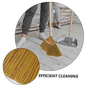 JECOMPRIS 3pcs Sector Lengthen Stainless Steel Broom Head Floor Broom Head Sweeper Home Broom Head Ceiling Replacement Head Floor Sweeper Floor The pet Broom Part for Broom