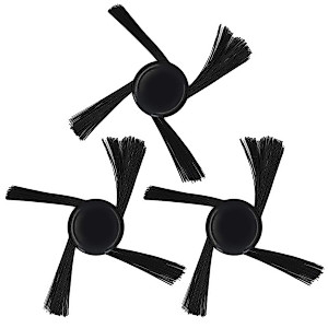 kwmobile Replacement Side Brushes Compatible with Neato Botvac - D5 / D6 / D7 Series 3-Piece Spare Part Set Brush Pack Spares for Vacuum Cleaner Robot