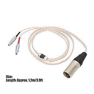 Yoidesu Headphone Cord, HiFi Headphone Cable Cable 4 Pin XLR Male Balanced Cable for Sennheiser HD800 HD800S HD820 1.2m/3.9ft