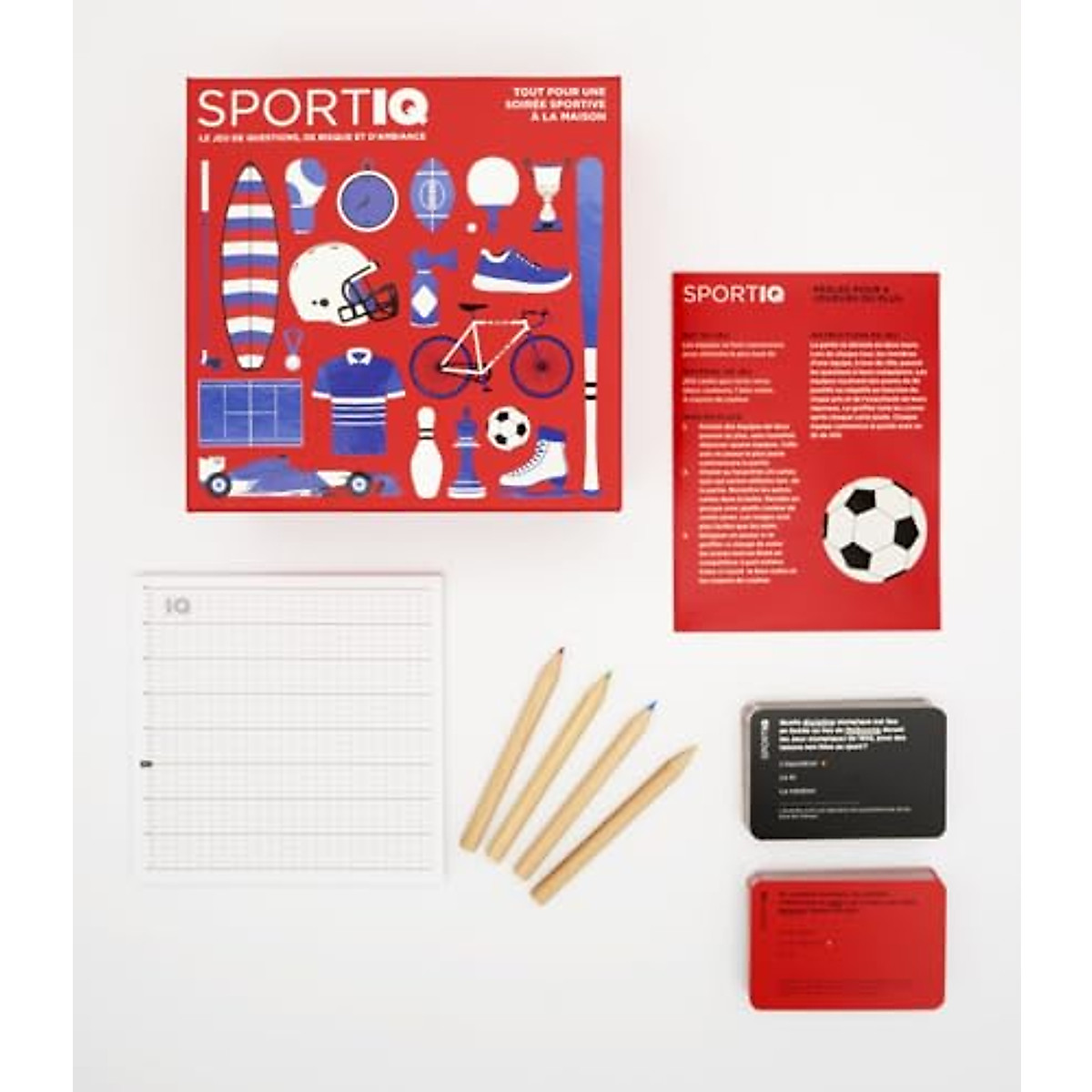 Helvetiq Sport IQ Party Game - Ultimate Trivia Game for Sports Enthusiasts! Challenging Team Game for Game Night, Fun Quiz Game for Kids & Adults, Ages 12+, 2-12 Players, 45 Minute Playtime, Made