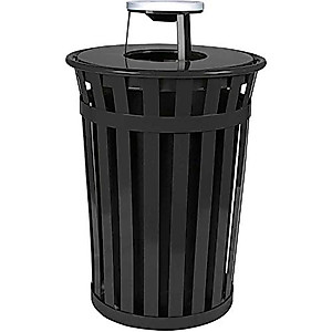 Witt M3601-AT-BK Oakley 36 Gallon Waste Receptacle with Ash Urn