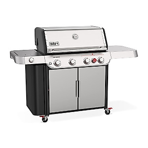 Weber Genesis S-435 Liquid Propane Gas Grill, Stainless Steel