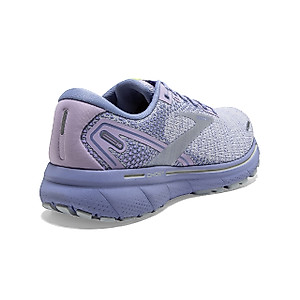 Brooks Women's Ghost 14 Neutral Running Shoe - Lilac/Purple/Lime - 10 Medium