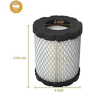 2 Packs 798897 Air Filter + 593217 Pre-Air Filter+ 845125 Fuel Filter Kit Compatible with B&S 49M977 49L977 44Q977 44P977 Engine Lawn Mower 794935 592496 Cyclonic Air Cleaner