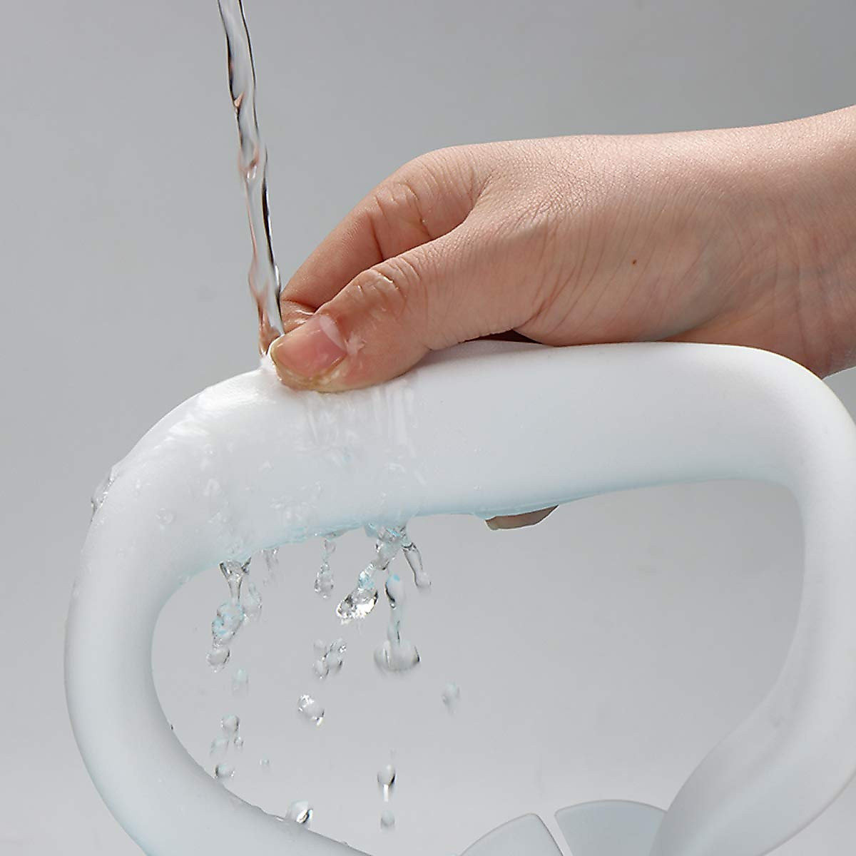 X-super Home Silicone Covers Sets 3pcs for Oculus Quest 2 - Face Cover Mask - Lens Cover Caps - Soft VR Shell Case Protected All Headset Body for Q2 (White)