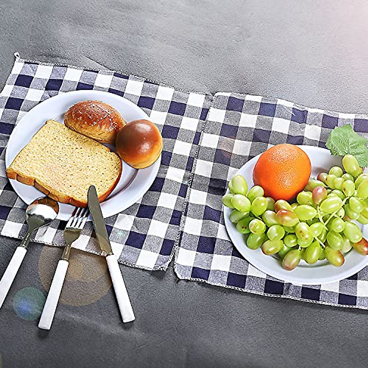 ALLCAMP OUTDOOR GEAR Picnic Backpack for 2 Person W/ Detachable Bottle/Wine Holder, Fleece Blanket, Plates and Cutlery Set (Grey)