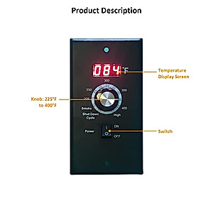 Digital Thermostat Controller Board Fit for Z Grills Pellet Grills Pro Thermostat Control Panel Kit Parts Replacement for Wood Pellet Grill BBQ Digital Pro Control Board Replacement