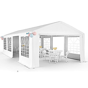 Quictent 13'x26' Heavy Duty Outdoor Gazebo Wedding Party Tent Canopy Shelter with Carry Bags
