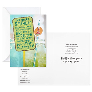 Dayspring Assorted Religious Birthday Cards (Christian Blessings, 12 Cards and Envelopes)