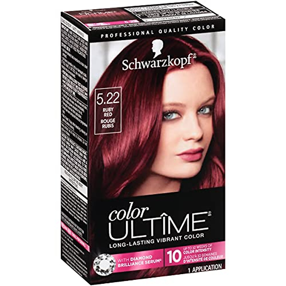 Schwarzkopf Color Ultime Permanent Hair Color Cream, 5.22 Ruby Red