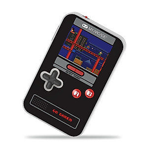 My Arcade Go Gamer Classic-RED: Portable Electronic Game Console with 300 Games, Full Color 2.5" Screen-Fun for The Whole Family (DGUN-3909)