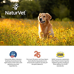 NaturVet Aller-911 Calming Aid & Allergy Aid Dog Supplement – Helps Reduce Stress, Minimize Seasonal Allergy Symptoms, Tension, Excessive Scratching - Includes Melatonin – 30 Ct.