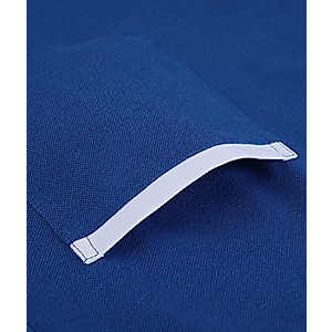 SWISSWELL Blue Polo Shirts for Men Short Sleeve T-Shirts Golf Tennis Outdoor Sport Shirt (Blue, 2XL)