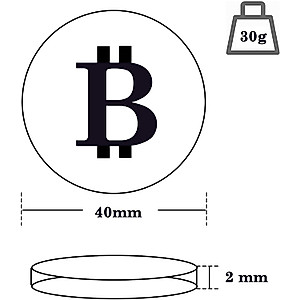 10 Pcs Bitcoin Coin Souvenir with Coin Case, Physical Bitcoin Collection, Gold Plated Bitcoin for Commemoration, Crypto Currency Coin BTC for Gift, Gold Bitcoin Tokens