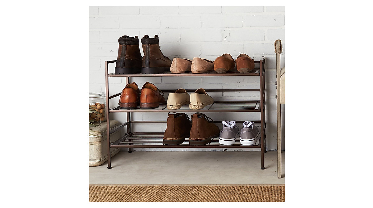 Amazon Basics 9-Pair Shoe Rack Organizer - Space-Saving & Stylish