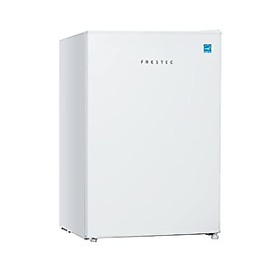 Frestec 2.5 CU' Mini Refrigerator, Small Refrigerator, Mini Fridge with Freezer, Compact Refrigerator, White (FR 250 WH)