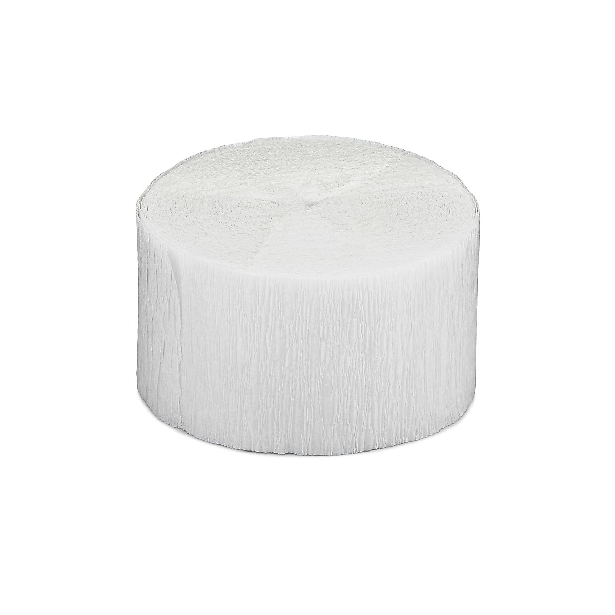 Maroon and White Crepe Paper Streamers, Made in USA